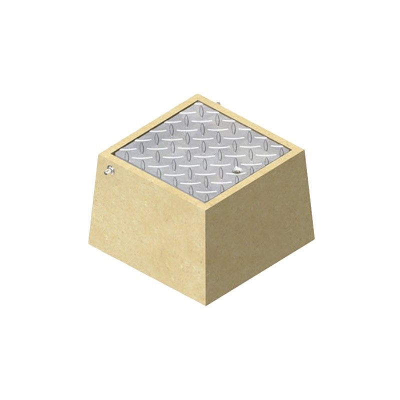 ACO Polycrete Earth Rod Pit With Aluminium Lid L200mmxW200mmxD150mm ...