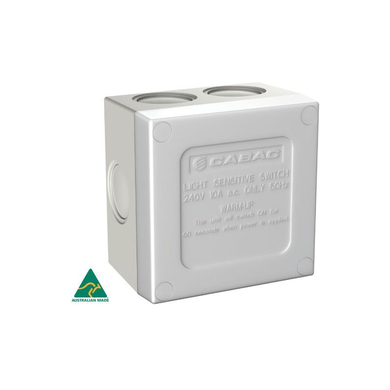 Sunset Switch W/P 16A 220/240V IP66 White - Go Electrical