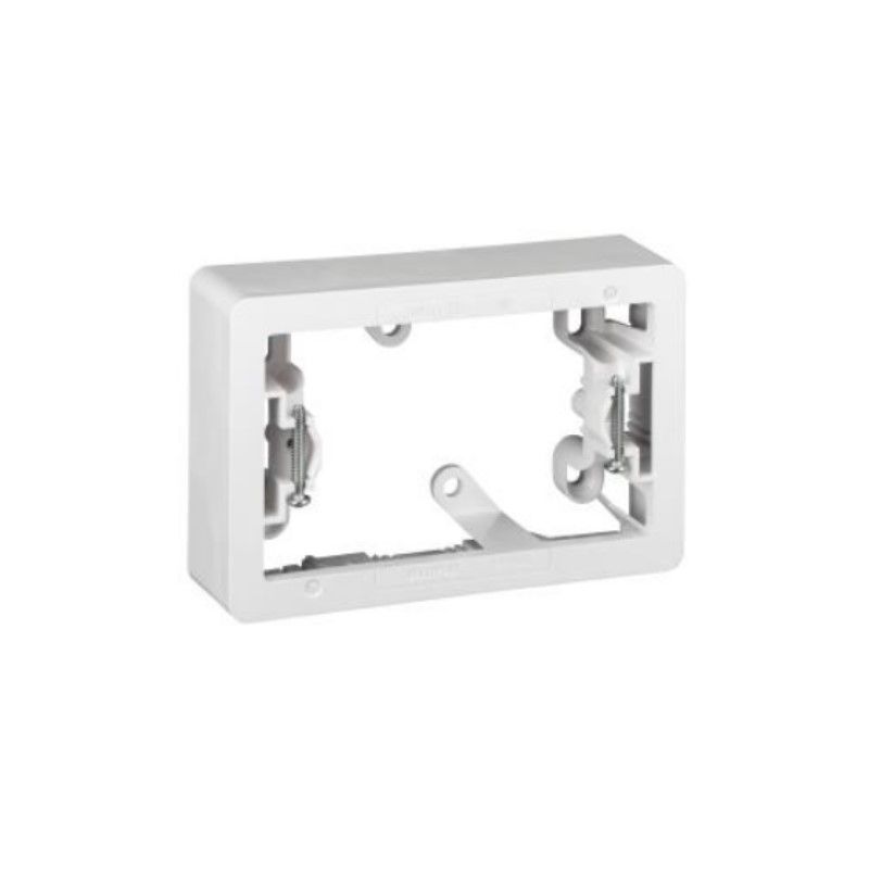 Iconic Mounting Block Standard Rectangular 1G Vivid White - Go Electrical