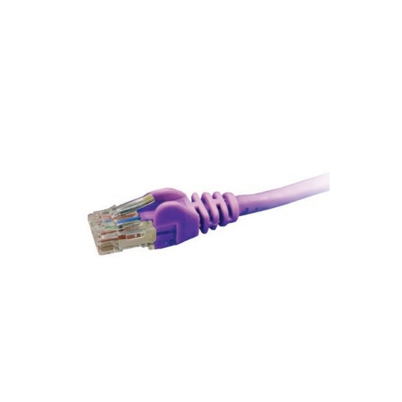 Dynamix UTP Patch Cord Cat6 RJ45-RJ45 Purple 0.5m | Go Electrical