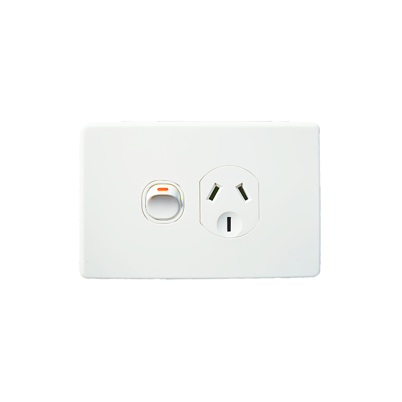 GPO Flush Standard 1G 10A 250V Horizontal White - Go Electrical