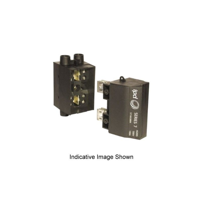 IPD Service Fuse Holder 100A 500VAC 33kA Back Wiring Black For QLD/VIC ...