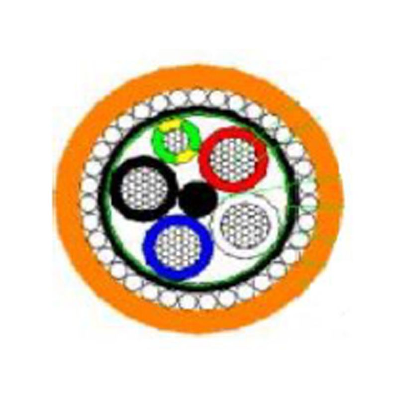 APEC 50 mm Orange Circular Cable Armoured X-90 XLPE/Steel Wire/5V-90 ...