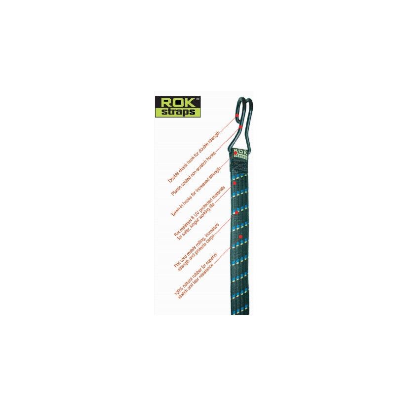 Ampere ROK STRAP Tie Down Strap Flat Elastic 600x20mm | Go Electrical