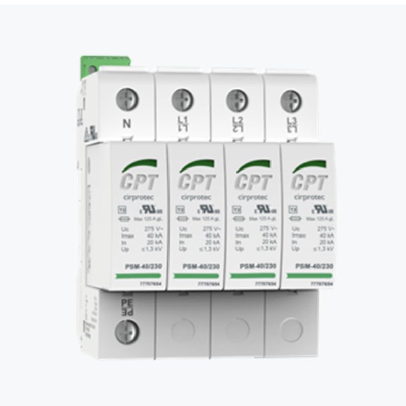 Cirprotec NHP Surge Protector Type 2 L-L-L-N-PE 400 to 440VAC 40kA 3PH ...