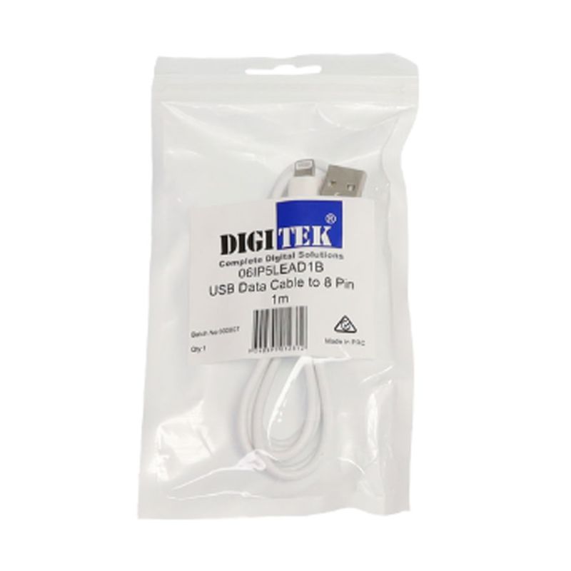Digitek USB Male to Lightning - 1M | Go Electrical