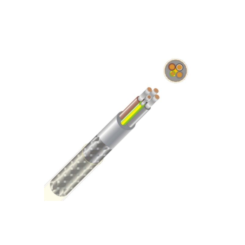 Electra Flexible VSD/EMC Cable Screened 3 Core & Earth 4mm 0.6/1kV ...