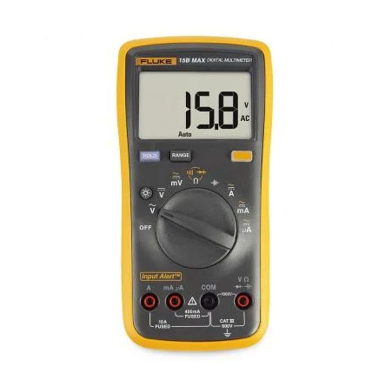 Fluke 15B MAX Digital Multimeter Audible and visual alarm for incorrect ...