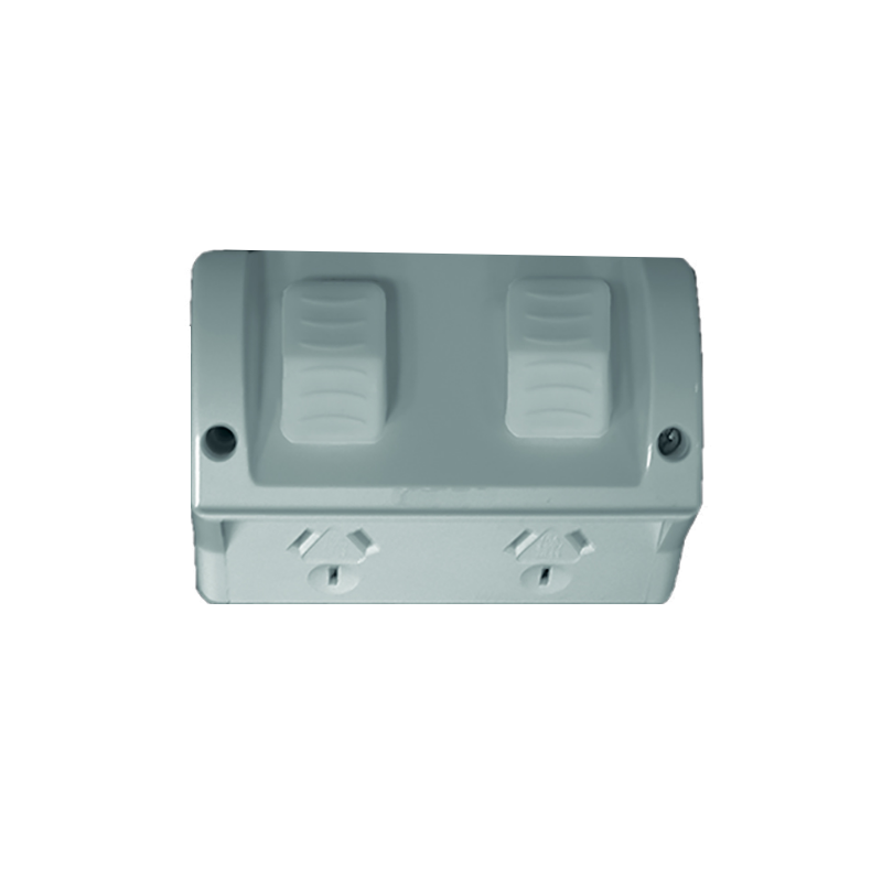 GSME GPO Switched Outlet Weatherproof Surface Mount Standard 2 Gang 10A ...