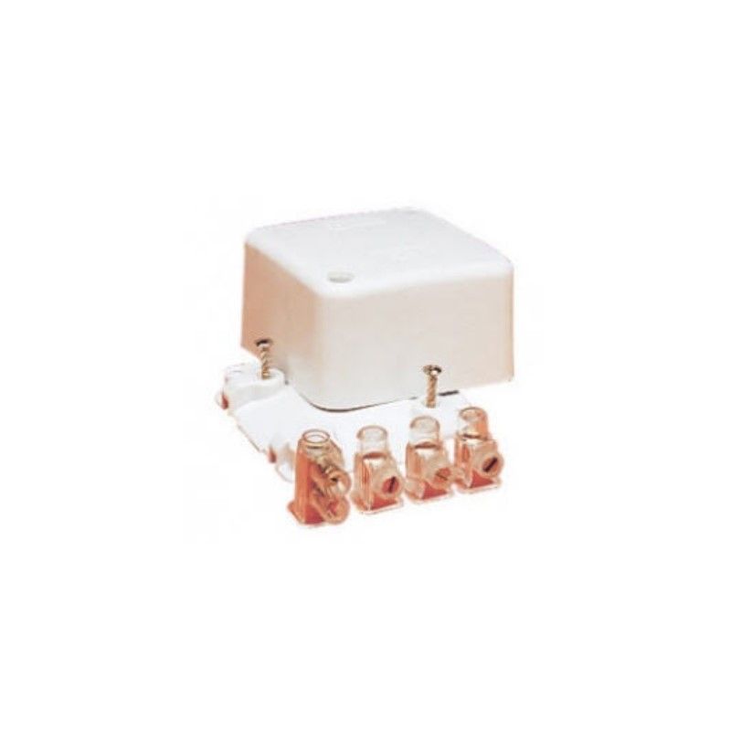 HPM Junction Box Standard Square 1 Earth 3 Active Connectors White | Go ...