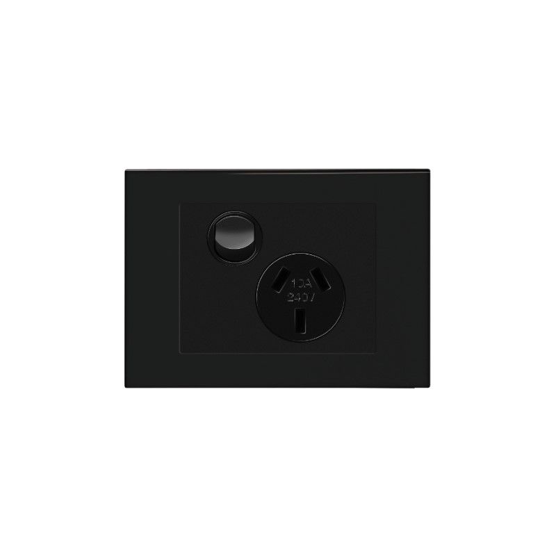 GPO 1G 10A 230/240V Horizontal Grey - Go Electrical