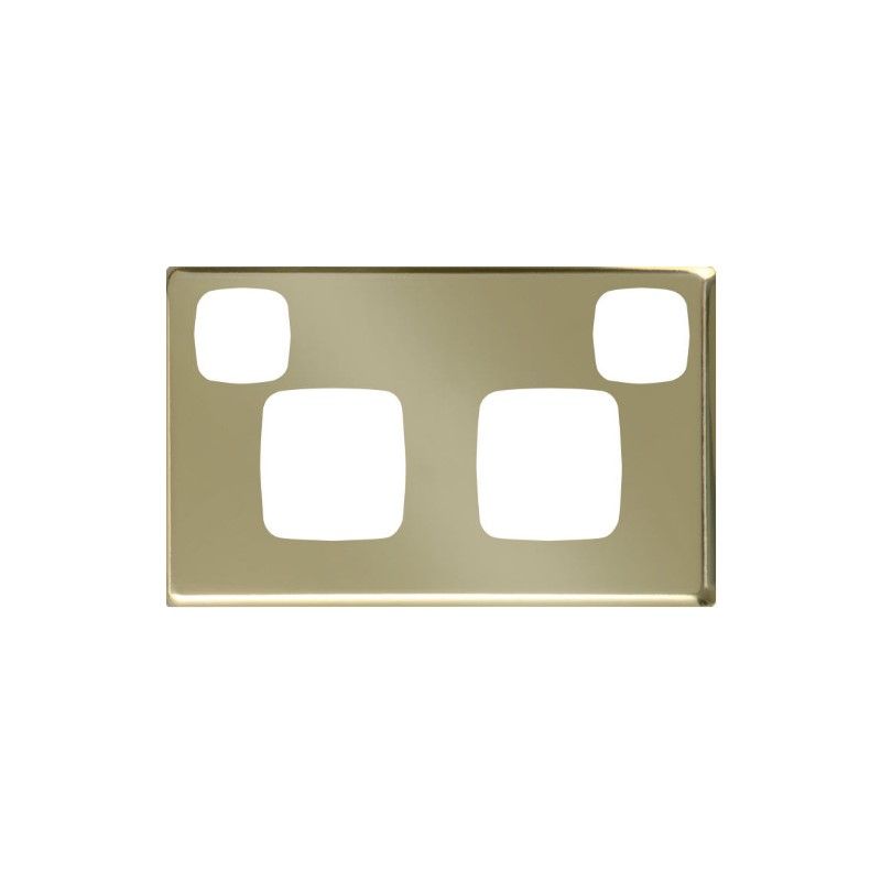 HPM GPO Cover Plate Flush Mount 2 Gang Horizontal For HPM XL777 Outlet ...