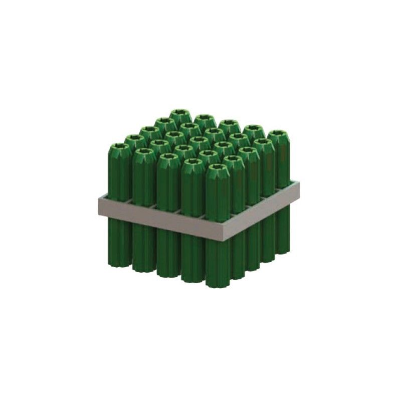 Hobson Wall Plug 6.5x25mm PVC Green For 10-12G Screw | Go Electrical