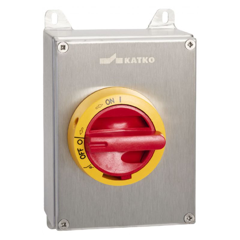 Katko Isolator Stainless Steel 316 4P Red/Yellow Handle 40A IP66/IP65 ...