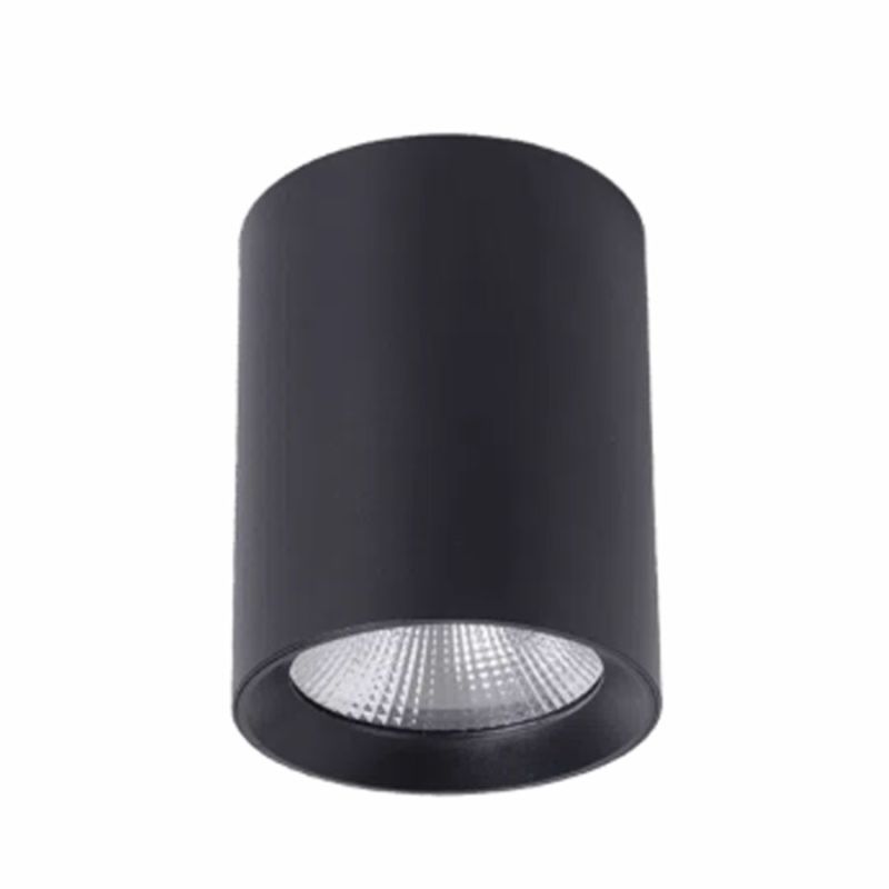 Paco 15W 120mm Tricolour LED Surface Mounted Downlight Black | Go ...