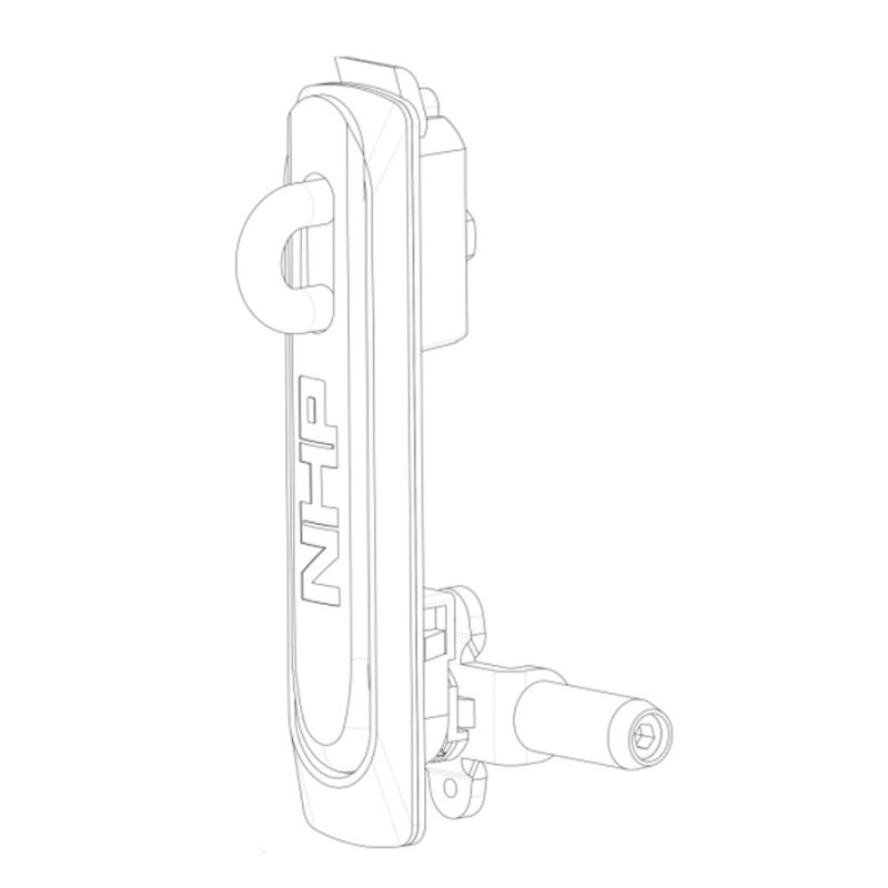 NHP Door Swing Handle Pad-Lockable 10mm IP66 For CEL Panelboard - Go ...