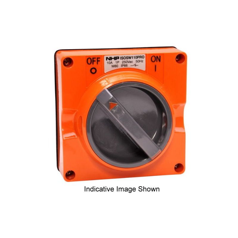 NHP Isolating Switch Less Enclosure 3P 20A 500V IP66 | Go Electrical