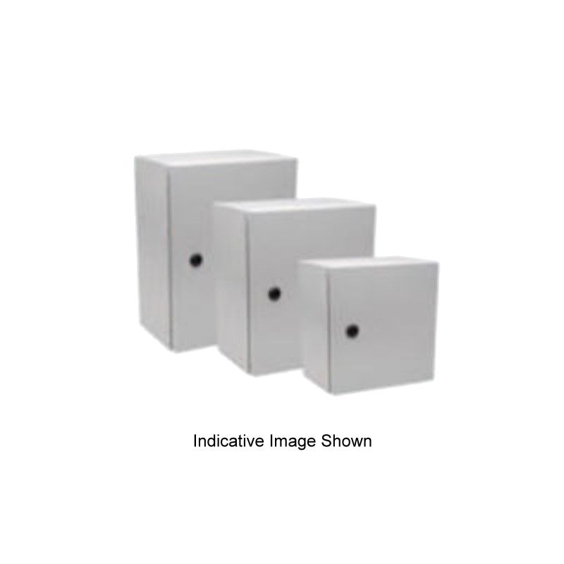NHP Enclosure Single Door Light Grey IP66 Powder Coated Mild Steel 300 ...