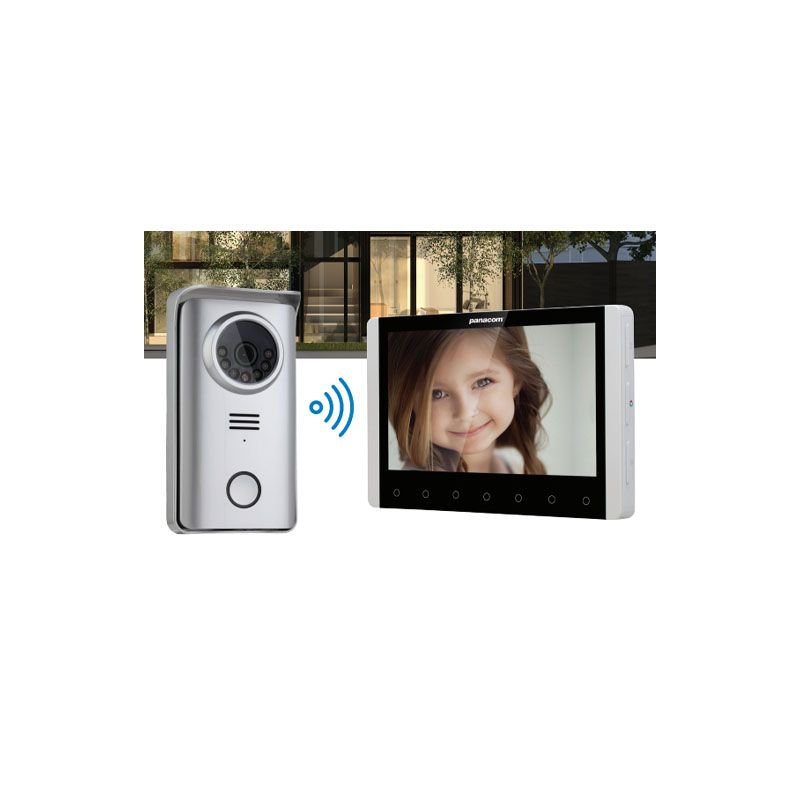 Wireless Colour Video Intercom Kit 480TVL 90deg 2.4GHz 100m - Go Electrical