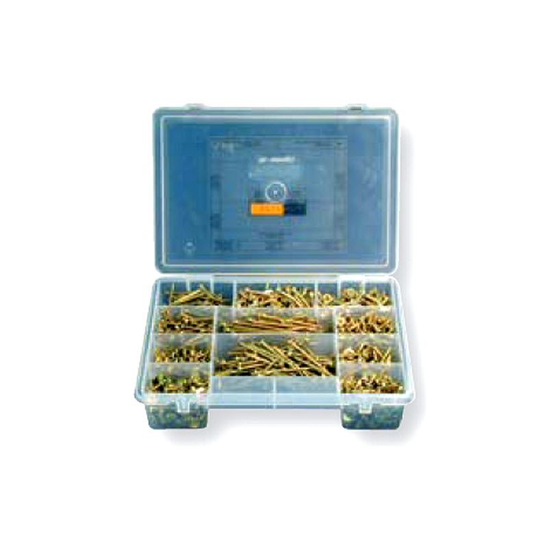Repelec Screw Assortment Kit Zinc Passivated Yellow In Box | Go Electrical