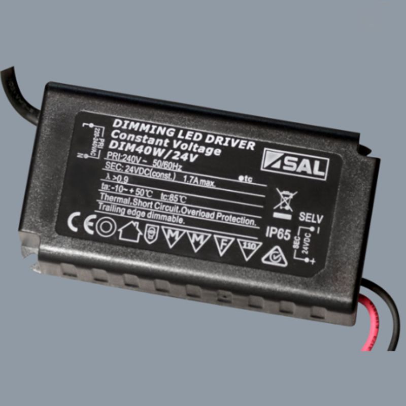 SAL Constant Voltage LED Driver 40W 24V Dimmable IP65 - Go Electrical