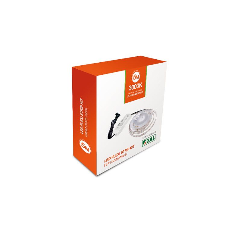 SAL LED Strip Light Kit 12V 6W 300lm 3K Warm White IP44/IP20 - Go ...