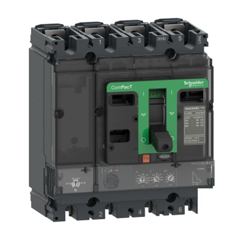 Circuit Breaker NSX100N 50kA AC 4P4D 100A 2.2 | Go Electrical