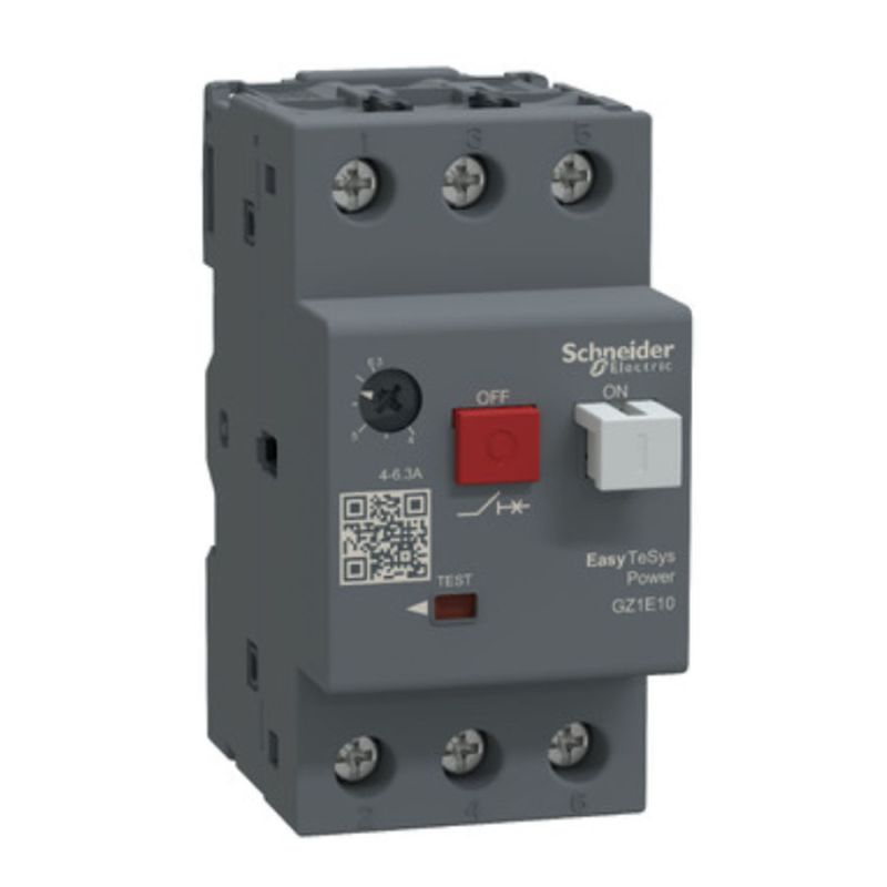 TVS GZ1E Motor Circuit Breaker Thermal/Magnetic 4-6.3A | Go Electrical