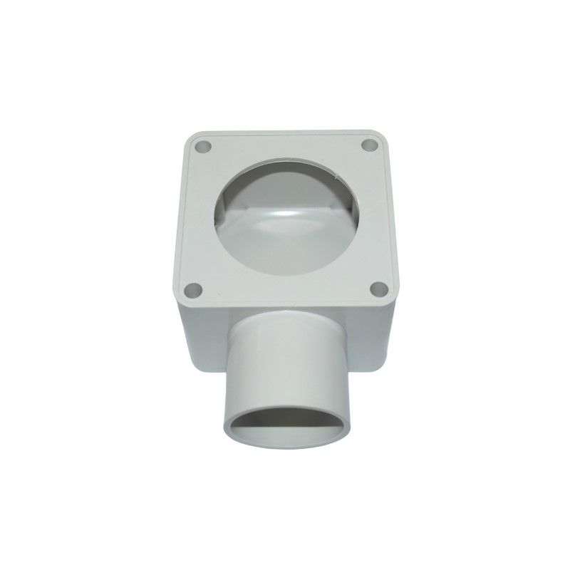 Tripac Draw-In Conduit Junction Box 1 Way Square PVC - Go Electrical