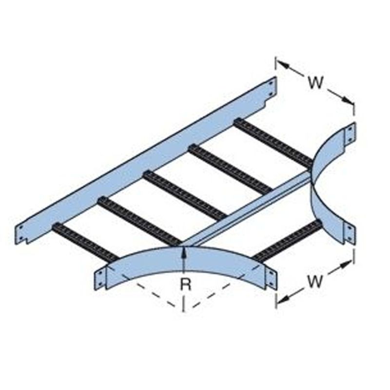 Cable Ladder Tee Intersection R600 W300 NEMA 20C Aluminium - Go Electrical