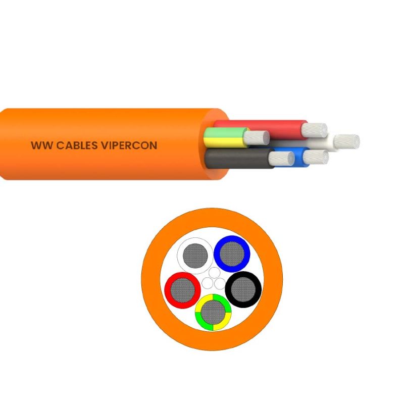 WWC Flexible Cable 4 Core + Earth 16mm 1kV Aluminium X-90 XLPE/5V-90 ...