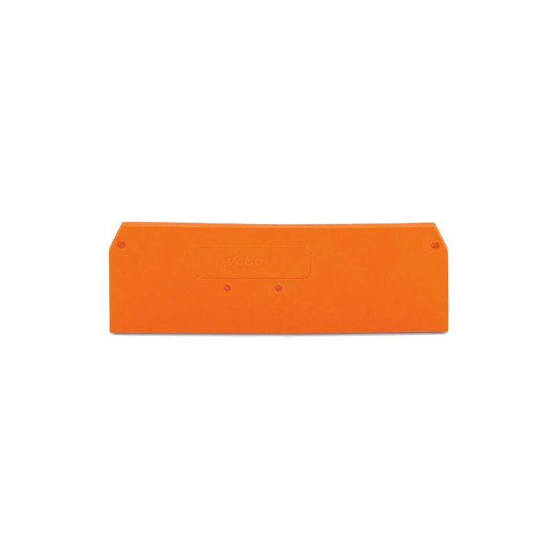 Wago Rail Terminal End or Intermediate Plate 2.5mm Orange For Terminal ...