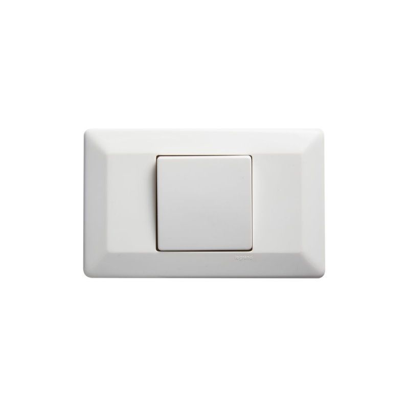 Switch Flush Standard 1G 10A 230/240V 1P 2 Way Horiz White - Go Electrical