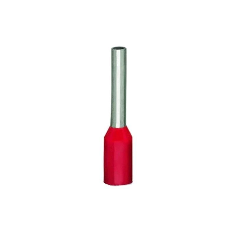 Bootlace Ferrule Insulated 1mm 1.4x8mm Pin Red - Go Electrical