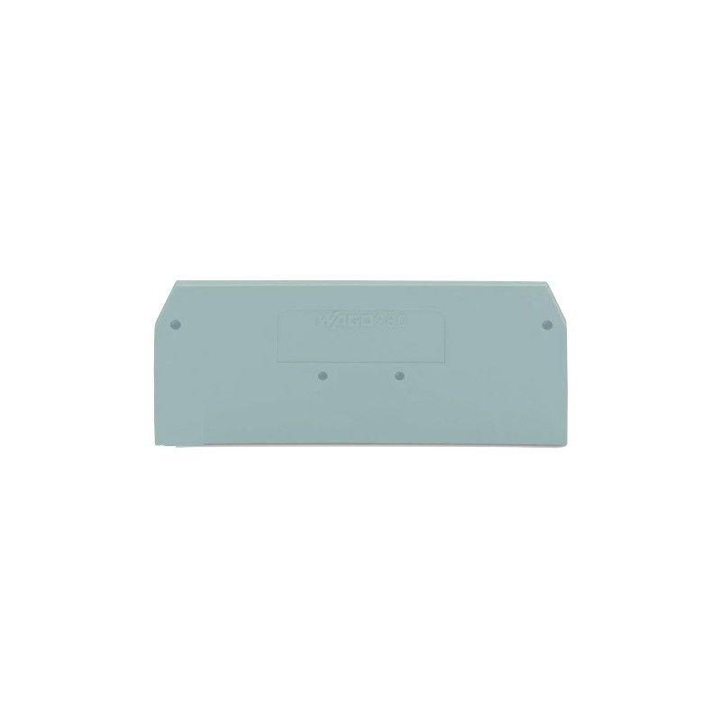 Wago Rail Terminal End or Intermediate Plate 2.5mm Grey For Terminal ...
