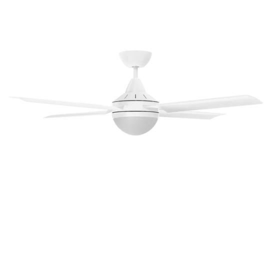 CAIRNS 48 ABS CEILING FAN W/ 2 x B22 LIGHT - WHITE | Go Electrical