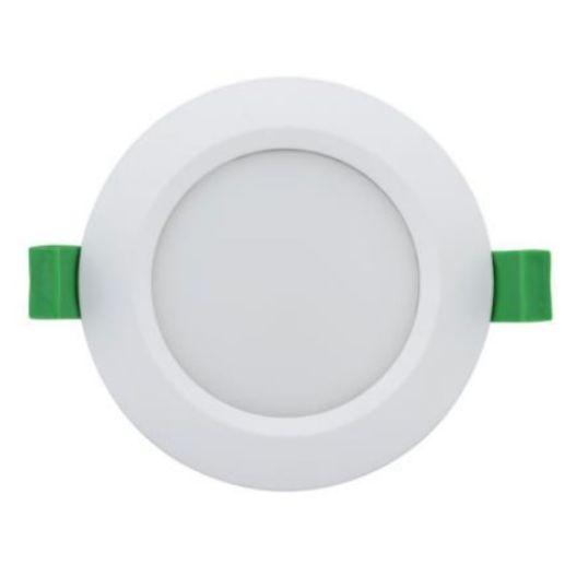 Clipsal Downlight Round Fixed 90mm Cutout LED 9W 3K White - Go Electrical