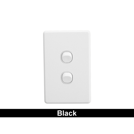 Clipsal Switch Flush Mount Rocker Weatherproof 2 Gang 20A/10AX250V IP66 ...