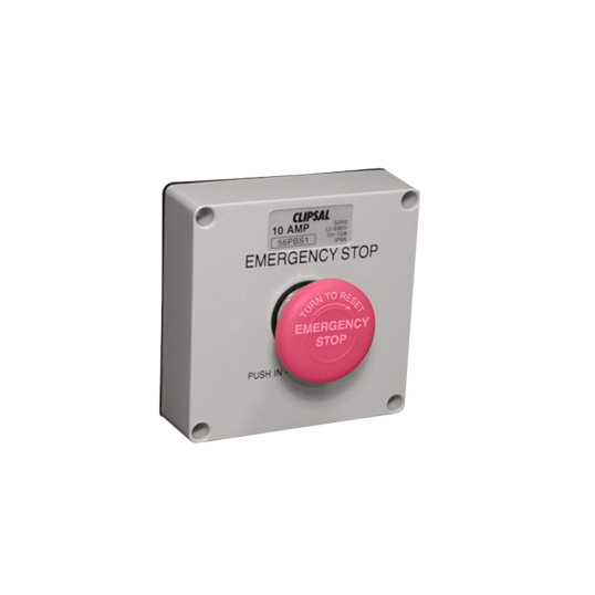 Clipsal 56 Series Pushbutton Emergency Stop With Out Enclosure 1G 10A ...