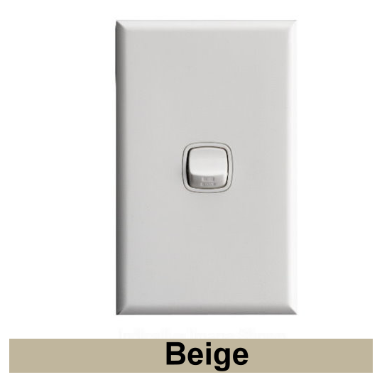 HPM Switch Flush Mount Rocker Standard 1 Gang 10A 240V 1 Pole 2 Way ...