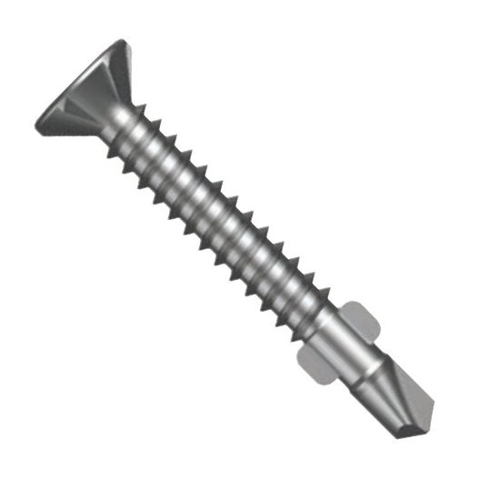 Hobson DRiLLX Metal Wings Screw 12Gx45mm Countersunk Square Class 3 ...