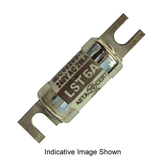 HRC fuse link bolt in 6A BS88 240V type T 38mm off-set tags | Go Electrical
