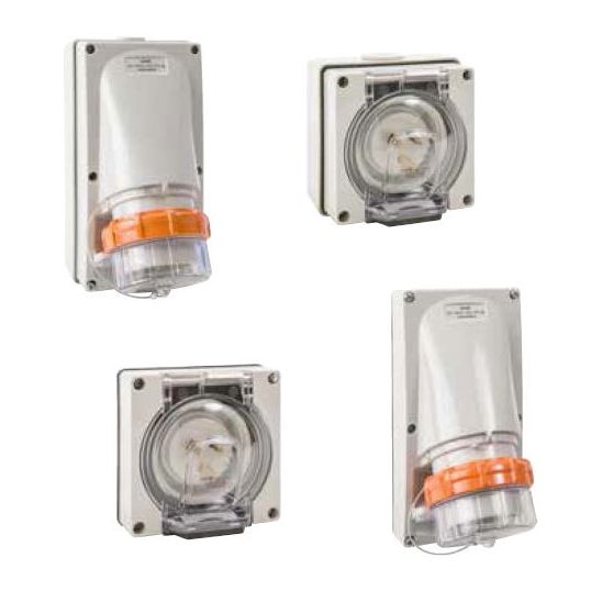 NHP Appliance Inlet Surface Mounting Weatherproof 1Ph 15A 250V 3 Pin ...