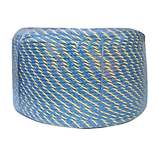 Omega Trademate Telstra Rope 6mm x 400 mtr Polypropylene Blue/Yellow ...
