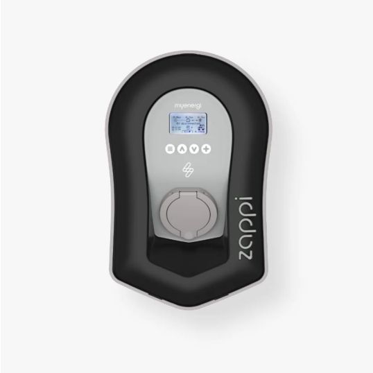 V2.1 Zappi Multiphase 22kW Untethered Black - Go Electrical