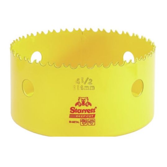Starrett Holesaw Blade Only Bi-Metal HSS Deep Cut 114mm | Go Electrical