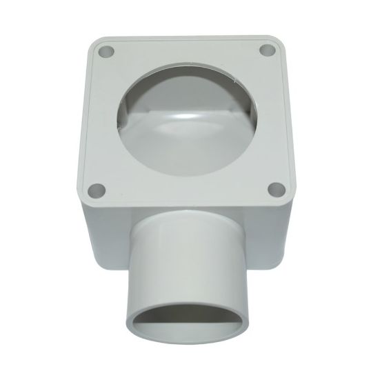 Tripac Draw-In Conduit Junction Box 1 Way Square PVC - Go Electrical