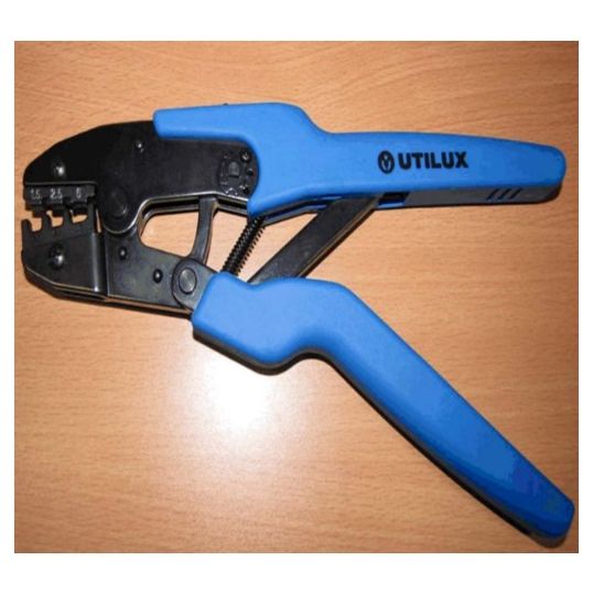 Utilux Ratchet Type Crimp Tool For 1.5-6sq-m Black Insulated Heavy Duty ...