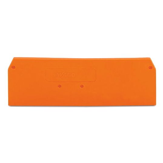 Wago Rail Terminal End or Intermediate Plate 2.5mm Orange For Terminal ...