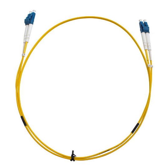 Fibre Patch Duplex S/M OS1 LC-LC 9um/125um Yellow | Go Electrical